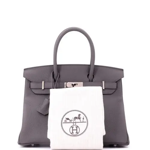 Hermès Birkin Handbag Togo With Palladium Hardware 30