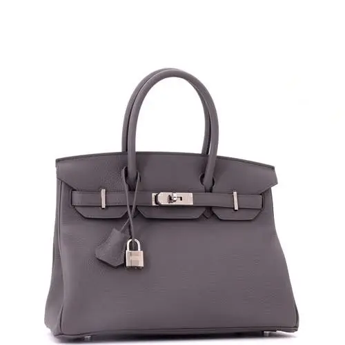 Hermès Birkin Handbag Togo With Palladium Hardware 30