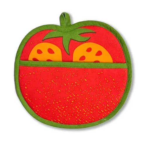 THE NEIGHBORGOODS Tomato Tea Towel And Pot Holder Set