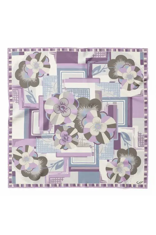 ELIZABETTA Pierosilk Pocket Square For - Lavender