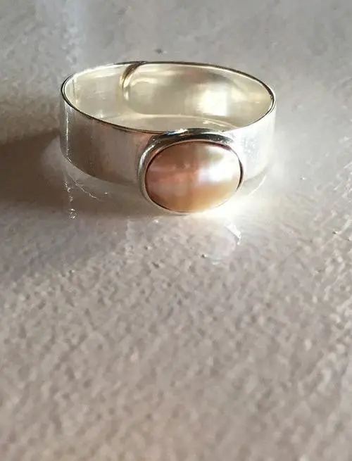 FAIR ANITA Dolores Freshwater Pearl Sterling Ring