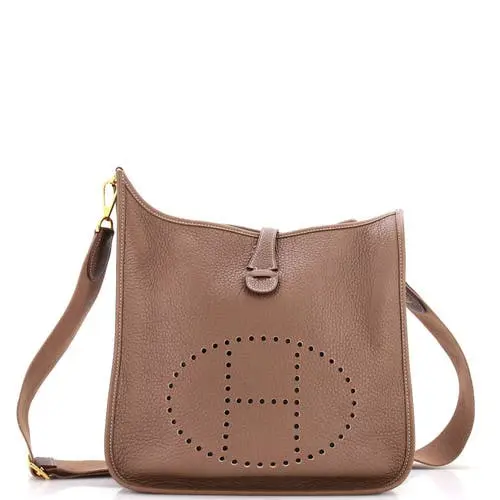 Hermès Evelyne Bag Gen Iii Clemence Pm - Etoupe