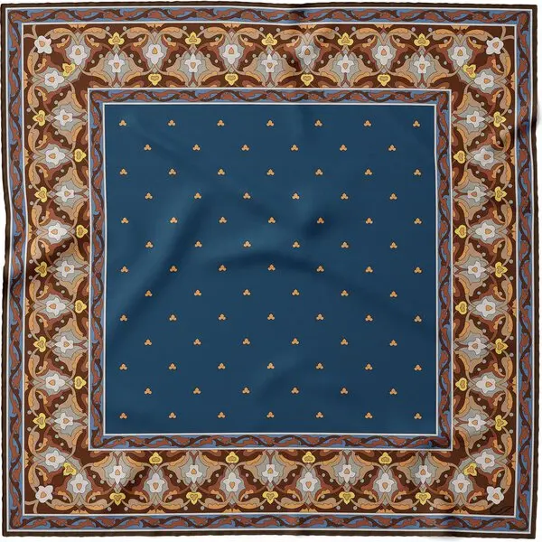 ELIZABETTA Enricosilk Pocket Square For - Dark Blue