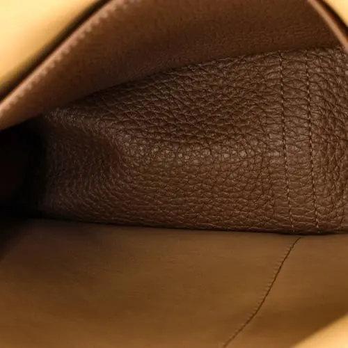 Hermès Halzan Bag Verso Clemence 25 - Alezan