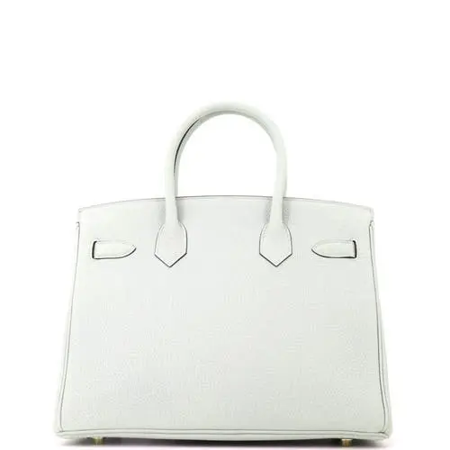 Hermès Birkin Handbag Grey Togo With Gold Hardware 30 - Gris Neve
