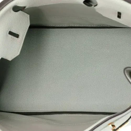 Hermès Birkin Handbag Grey Togo With Gold Hardware 30 - Gris Neve