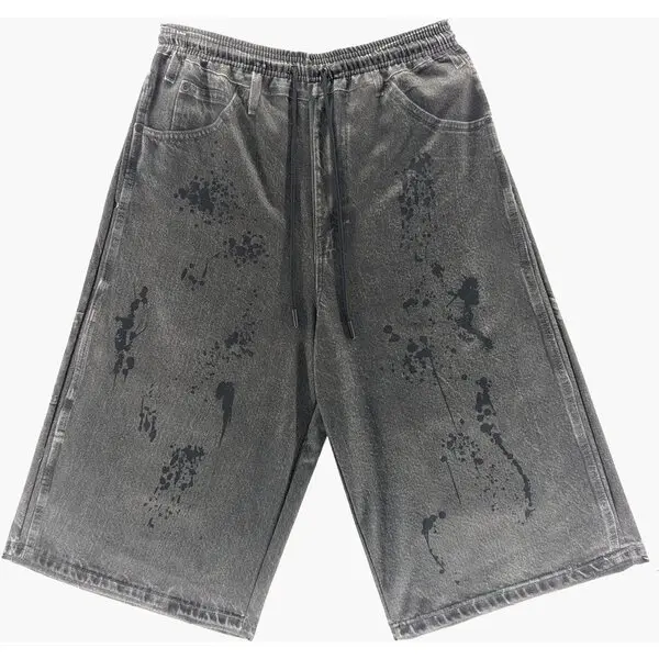 THE CELECT Jumbo Printed Denim Shorts