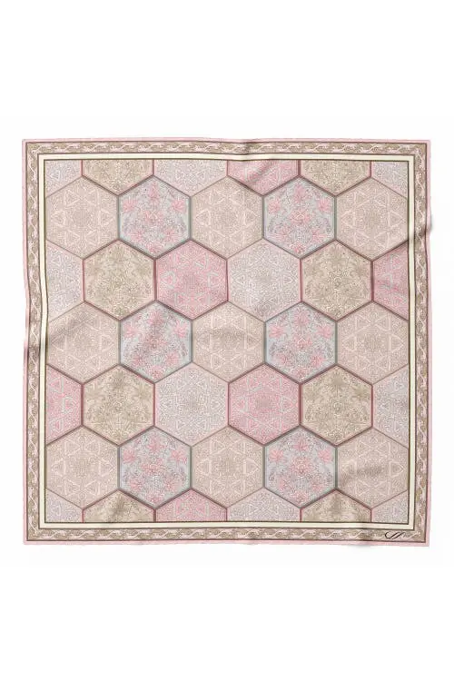 ELIZABETTA Dantesilk Pocket Square For - Pink