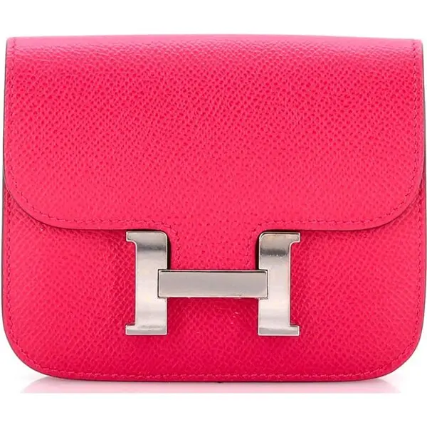 Hermès Constance Slim Wallet Epsom - Rose Mexico