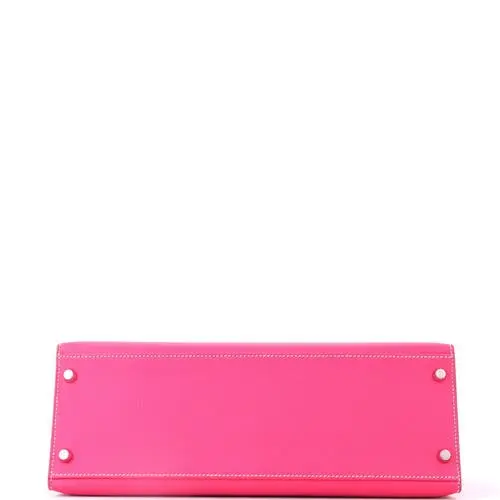 Hermès Kelly Handbag Epsom With Palladium Hardware 32 - Pink