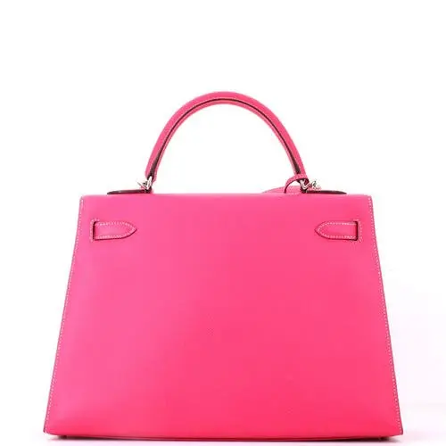 Hermès Kelly Handbag Pink Epsom With Palladium Hardware 32 - Rose Tyrien