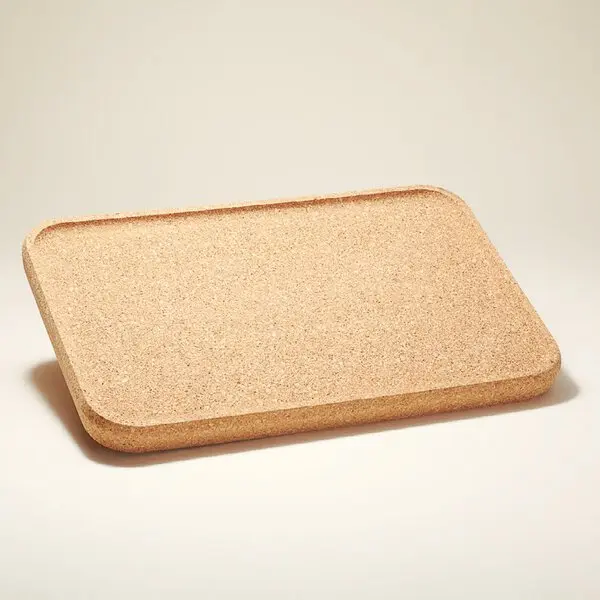 TIRADIA CORK Modern Home Cork Tray - Tan