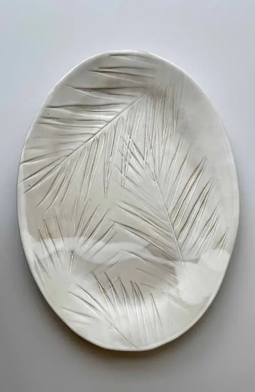 GINA DE SANTIS CERAMICS Alwood Fern Statement Platter