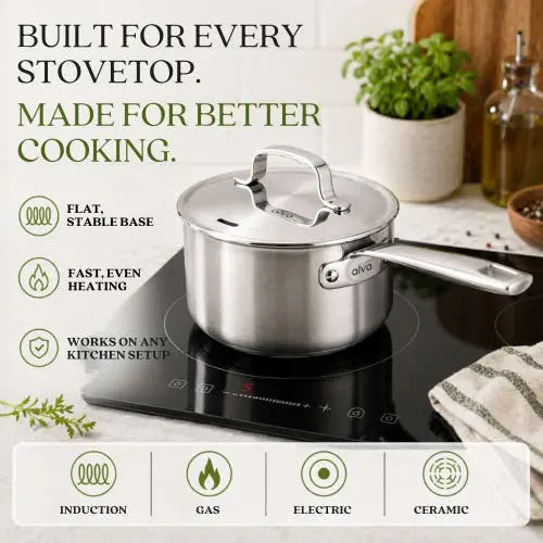 ALVA Maestro 7-piece Hybrid Stainless Steel Cookware Set