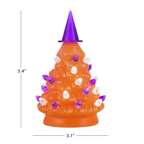 MR. HALLOWEEN Set Of 2 Mini Halloween Trees