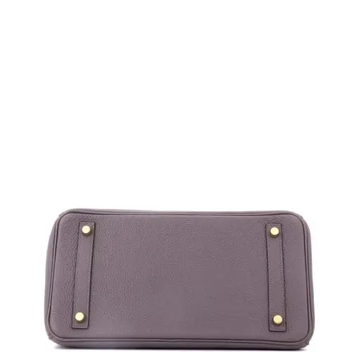 Hermès Birkin Handbag Grey Togo With Gold Hardware 30 - Etain
