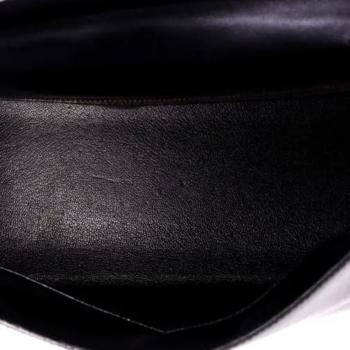 Hermès Kelly Handbag Black Box Calf With Gold Hardware 32