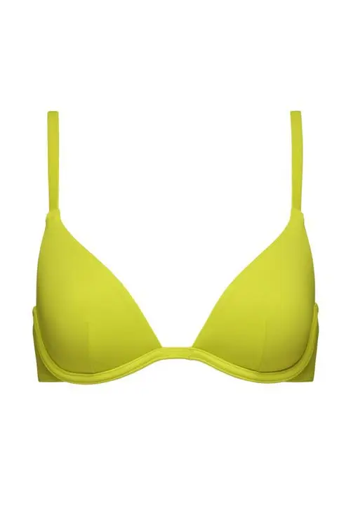 CUUP The Plunge Bikini Top - Lime