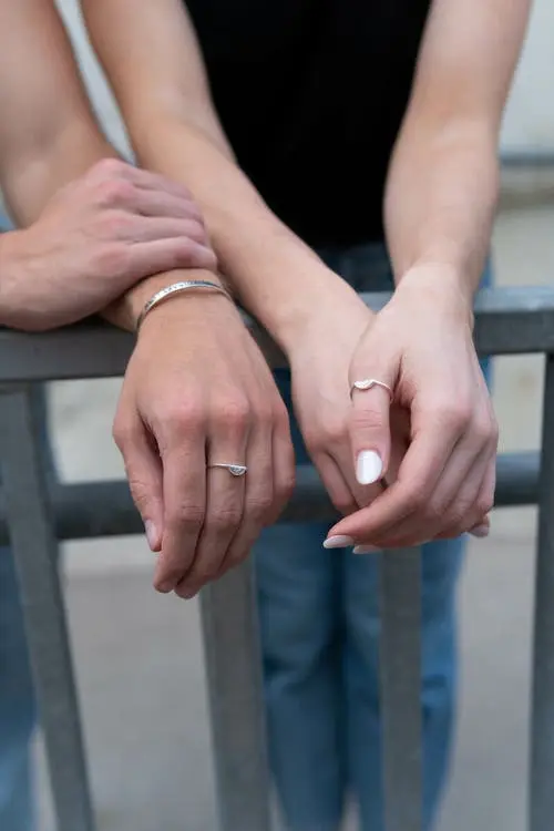 FAIR ANITA Soleil Moon Sterling Ring Set