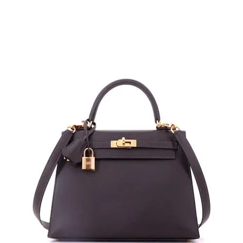 Hermès Kelly Handbag Brown Madame With Gold Hardware 25 - Bai Brun