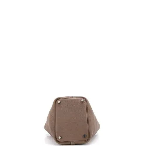 Hermès Monochrome Picotin Lock Bag Clemence Pm - Etoupe