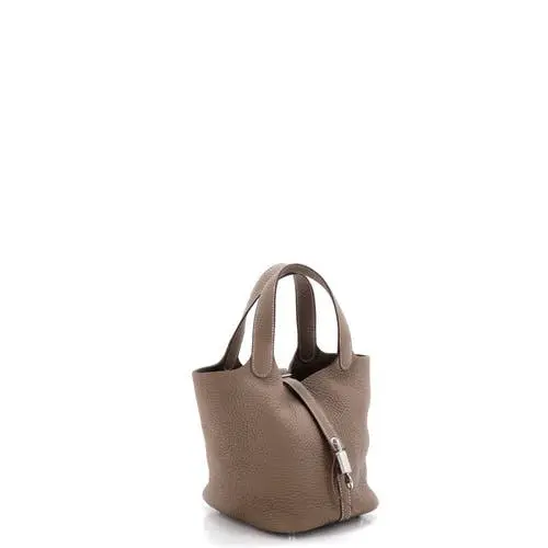 Hermès Monochrome Picotin Lock Bag Clemence Pm