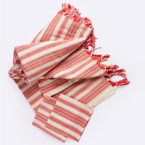 ECO HILANA Andana Striped Tablecloth Set