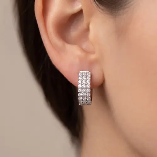 BLISS DIAMOND 1/2 Ct Lab Grown Diamond Hoop Earrings