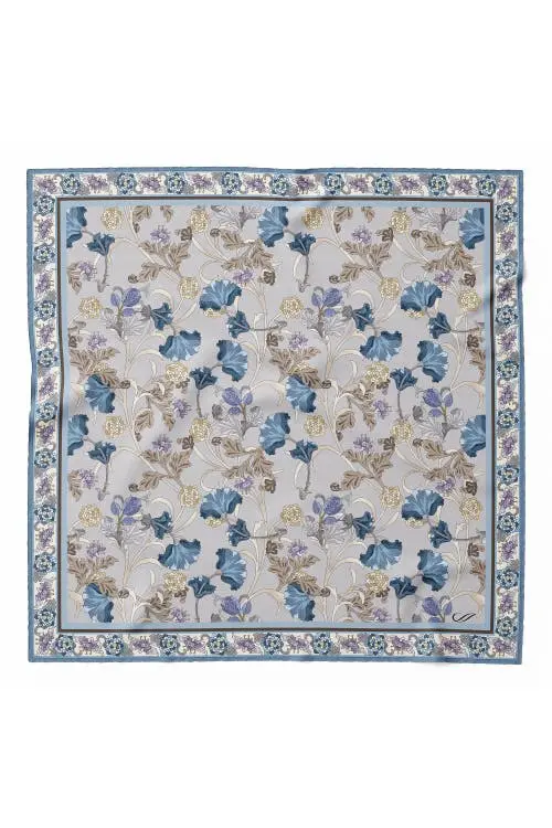 ELIZABETTA Ravellosilk Pocket Square For - Blue