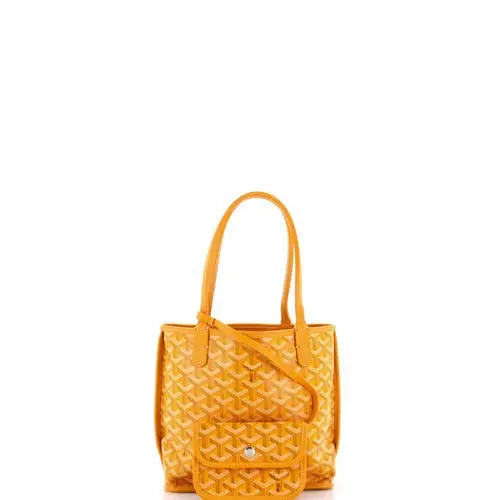 Goyard Anjou Reversible Tote Coated Canvas Mini - Yellow