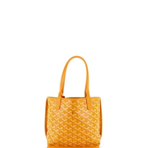 Goyard Anjou Reversible Tote Coated Canvas Mini - Yellow