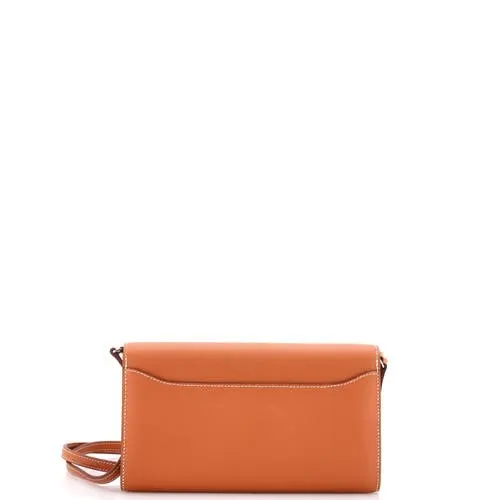 Hermès Constance To Go Wallet Evercolor - Metallic Gold