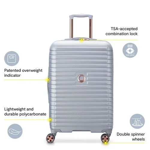 DELSEY PARIS Cruise 3.0 Hardside Expandable Large Checked Spinner Luggage - Graphite