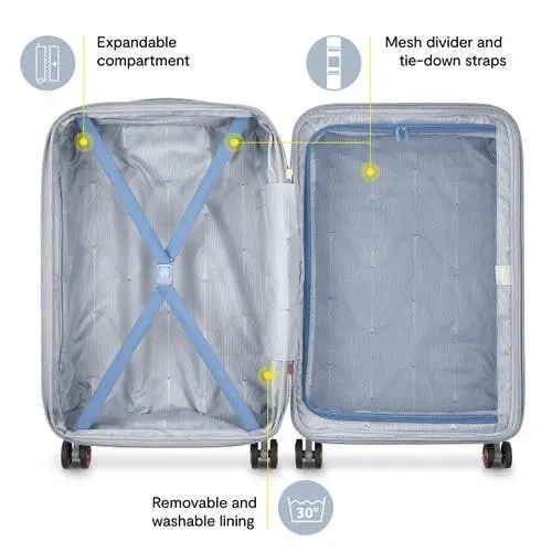 DELSEY PARIS Cruise 3.0 Hardside Expandable Large Checked Spinner Luggage - Graphite