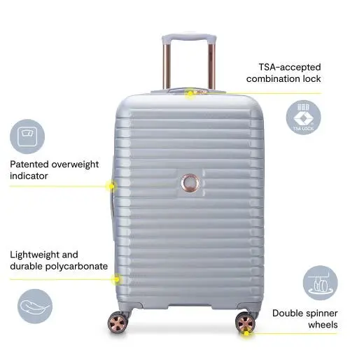 DELSEY PARIS Cruise 3.0 Hardside Expandable Large Checked Spinner Luggage - Graphite