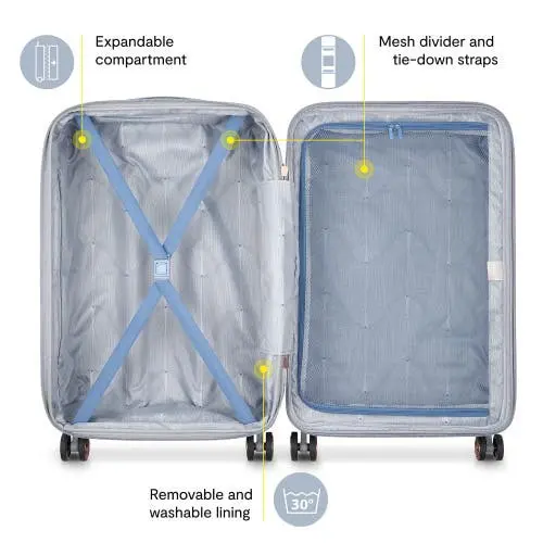 DELSEY PARIS Cruise 3.0 Hardside Expandable Large Checked Spinner Luggage - Graphite