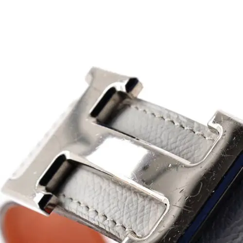 Hermès Constance Reversible Belt Leather Medium - White