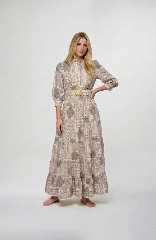 BY TESS COLLECTION Tori Dress Patchwork Maxi