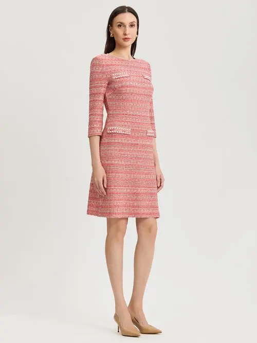 Misook Tweed Knit Sheath Dress