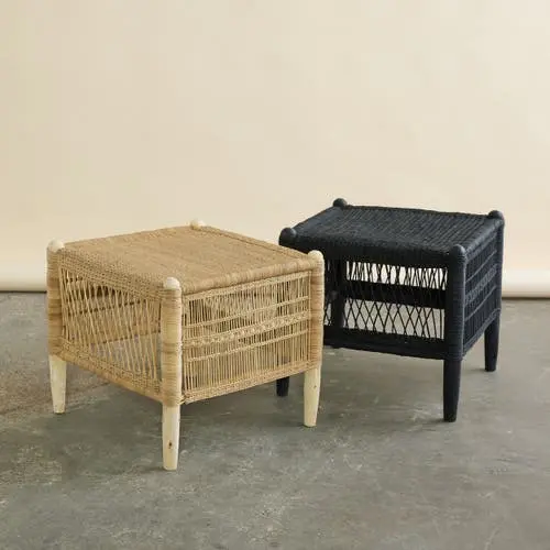 KANJU INTERIORS Malawi Cane Stool