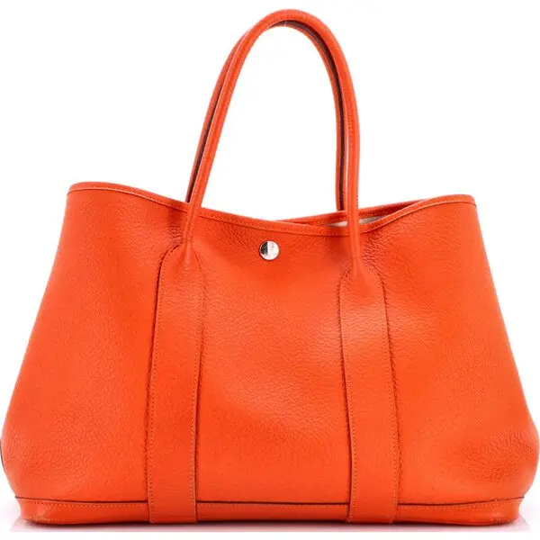 Hermès Garden Party Tote Leather With Printed Interior 36
