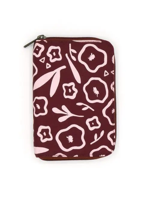 FAIR ANITA Zip Jewelry Travel Organizer Case - Ruby Poppy