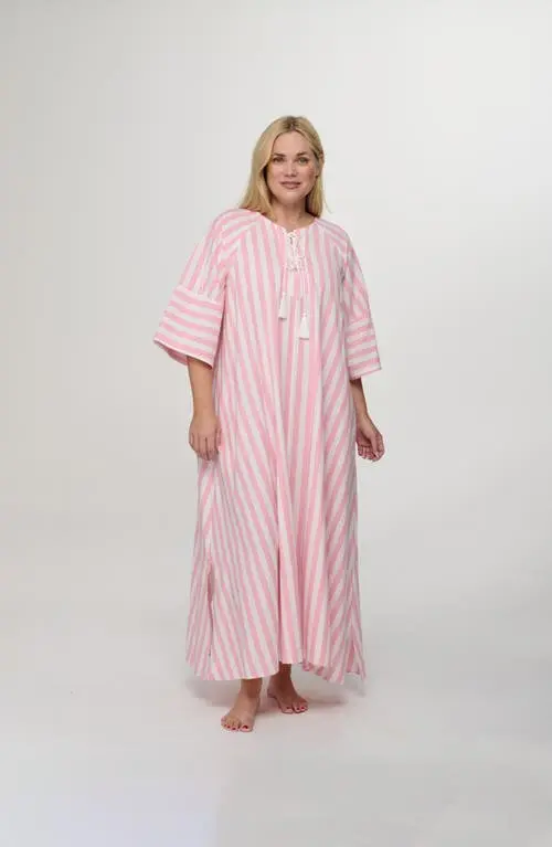 BY TESS COLLECTION Bridget Dress Pink Stripe Maxi
