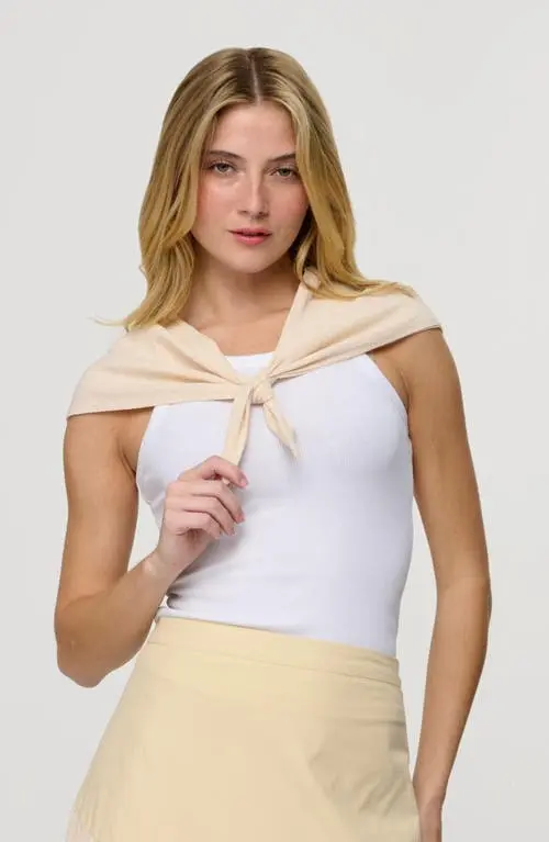 BY TESS COLLECTION Gemma Triangle Scarf - Light Beige