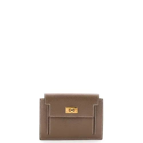 Hermès Kelly Pocket Compact Wallet Epsom - Etoupe