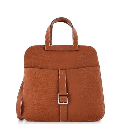 Hermès Halzan Bag Clemence 31 - Gold