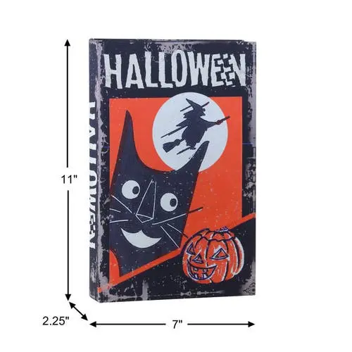 MR. HALLOWEEN Set Of 3 Retro Nested Storage Books