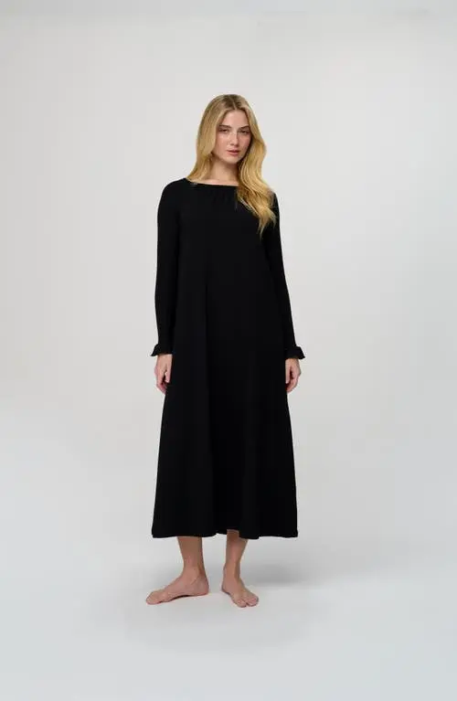 BY TESS Collection Ana Ribbed Midi Dress - Black