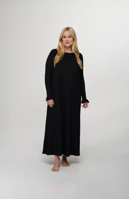 BY TESS Collection Ana Ribbed Midi Dress - Black