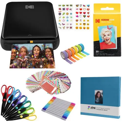 KODAK Step Portable Photo Printer And Scrapbook Kit - Black
